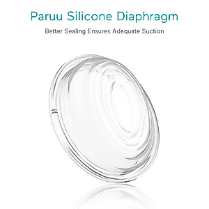 Paruu R10 Duckbill Valves & Silicone Diaphragm, R10 Original Breast Pump Parts, Wearable Breast Pump Replacement Accessories, 2 Pack Set