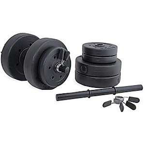 Cap Barbell 40-Pounds Cement Dumbbell Set (Black)