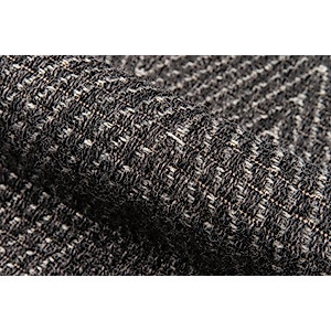 Momeni Rugs Como Contemporary Geometric Indoor Outdoor Area Rug 5'0" x 7'6" Charcoal