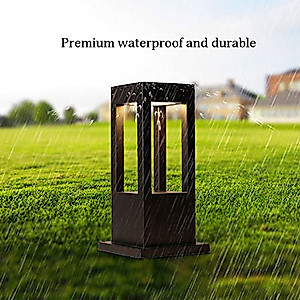 CZLZY Modern Simple LED Pillar Lamp Fashion Aluminum Square Column Light Outdoor Waterproof Post Light Courtyard Garden Floor Lamp Lawn Lamp Street Lamp Landscape Light