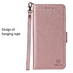 FEPULI iPhone 13 Wallet Flip Case, iPhone 13 Case 6.1 inch with [Shockproof TPU Interior Case] Credit Card Holder, PU Flip Folio Book Full Body Protection iPhone Case Wallet for iPhone 13 (Pink)