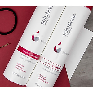 GREAT CLIPS Solutions Nourishing Conditioner 10 fl oz | Argan Oil | Sulfate and Paraben Free | Hydrates and Repairs Hair | Safe for Colored-Treated Hair