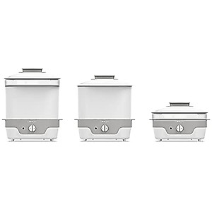 The First Years Modular Baby Bottle Sterilizer - Countertop Bottle Sterilizer - Sanitizes Baby Bottles, Baby Pacifiers, Breast Pump Parts - Baby Bottle Feeding Supplies