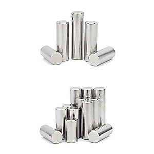 Othim 50 Pcs Dowel Pin, 304 Stainless Steel Shelf Support Pin Metal Fasten Elements Used on Precise Location, Diameter 3Mm,Length 5mm