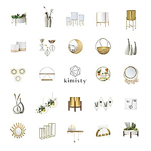 Gold Hexagon Wall Shelves, Extra Large Decorative Floating Shelf for Bathroom, Kitchen & Bedroom Wall Decor Shelfie, Glam Brass Geometric Wall Art, Metal Sconce Shelf, Boho Honeycomb Accent Display