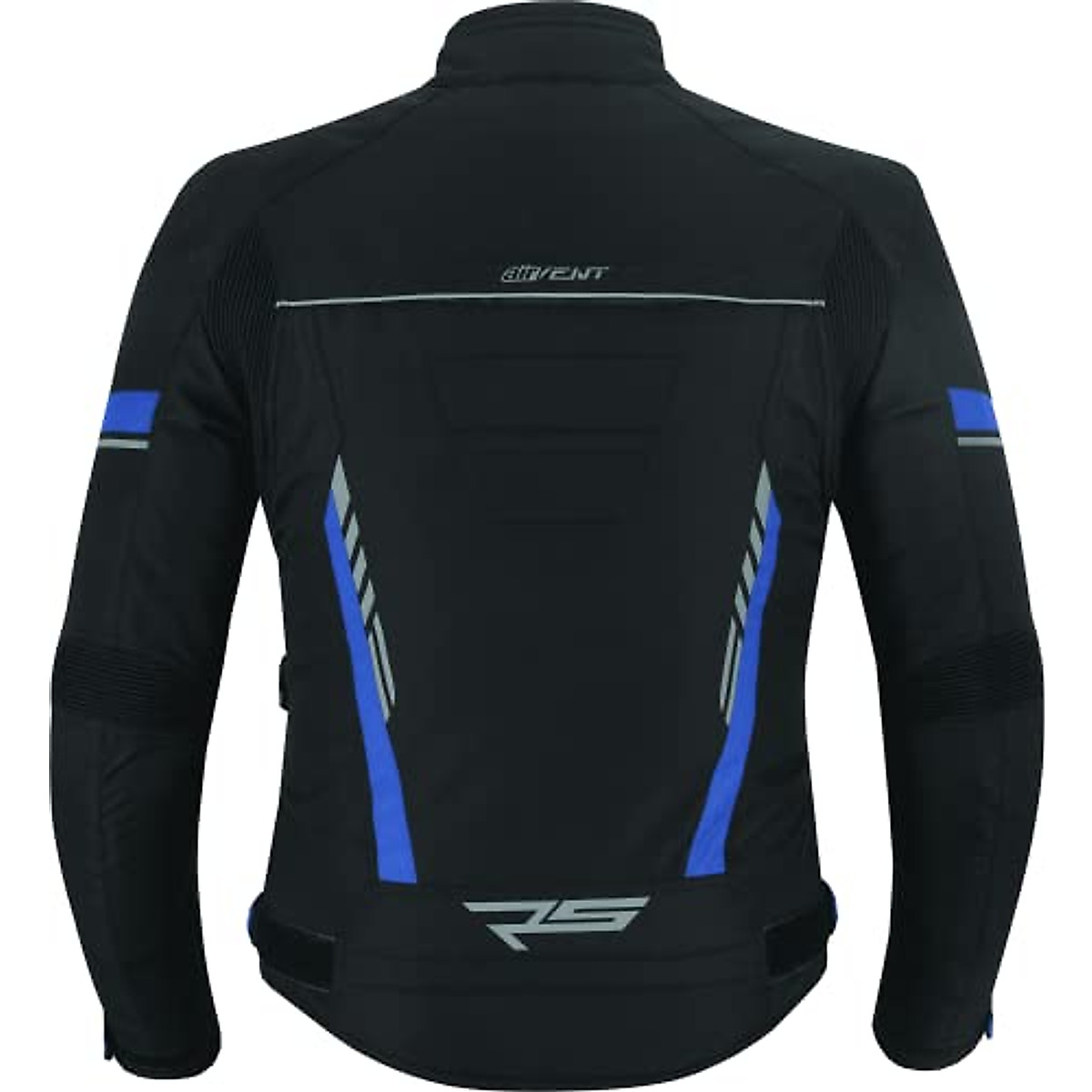 RS Motosports All Season Racing Motorbike Jacket for Men Water Proof & Breathable Motorcycle Jacket with Textile Fabric (US, Alpha, Large, Regular, Regular, Blue)