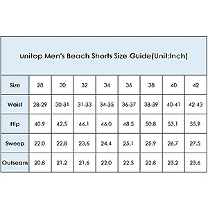 unitop Men's Colortful Striped Swim Trunks House Beach Board Shorts with Lining Coffee-30