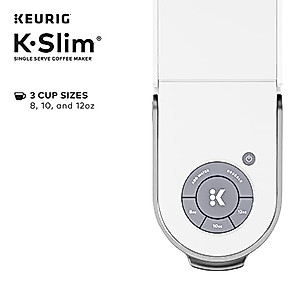 Keurig K- Slim Single Serve K-Cup Pod Coffee Maker, Multistream Technology, White