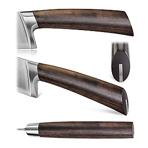 Cangshan TA Series 1021356 Swedish 14C28N Steel Forged 3-Piece TAI Knife Block Set, Walnut