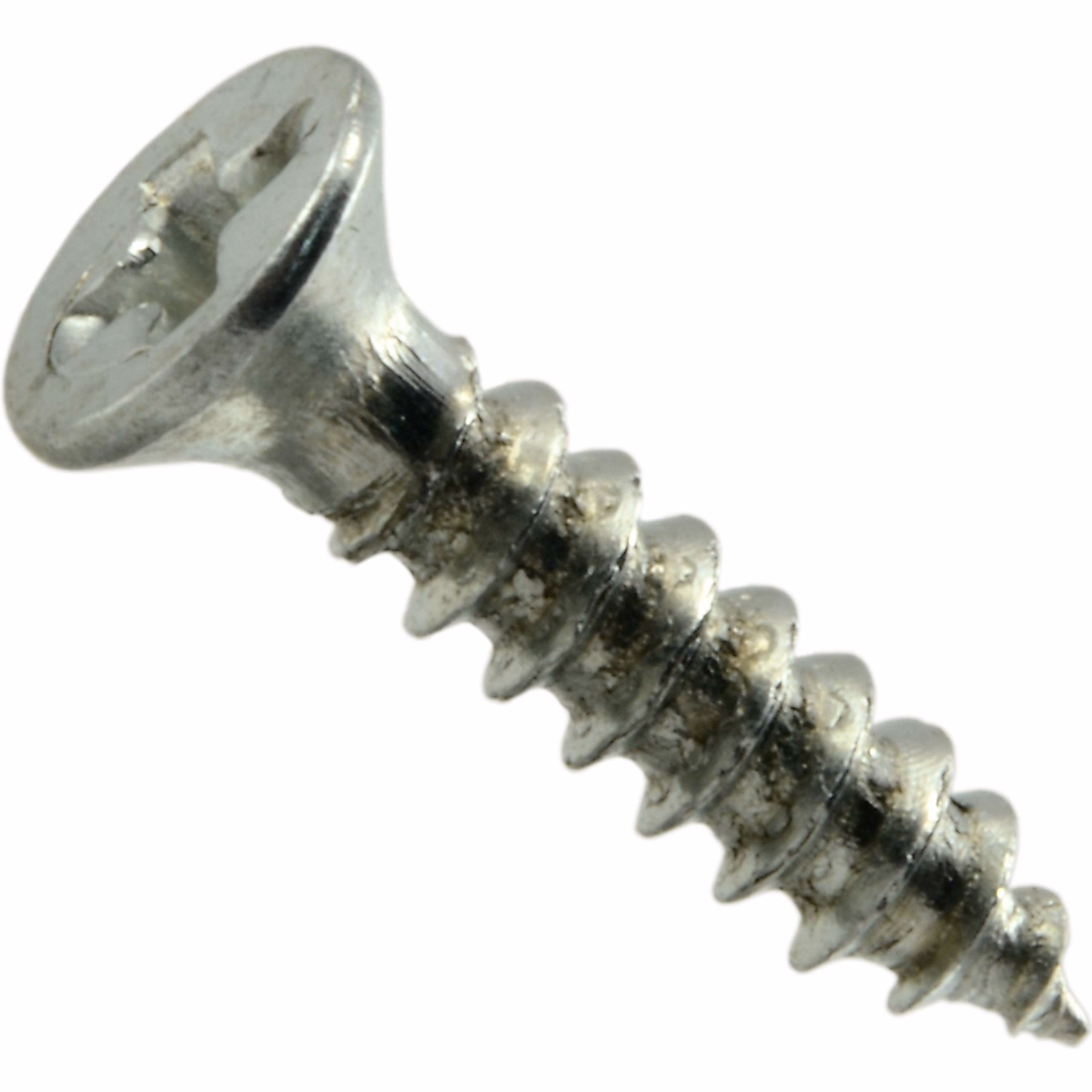 Hard-to-Find Fastener 014973291686 Phillips Flat Wood Screws, 4 x 1/2-Inch , zinc