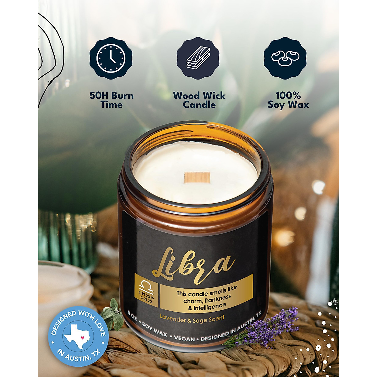 Libra Candle Zodiac, Libra Birthday Gifts for Women & Men, Gifts for A Libra Gifts for Women Zodiac Candles, Astrology Gifts for Women, Zodiac Gifts for Women, Zodiac Sign Gifts for Astrology Lovers