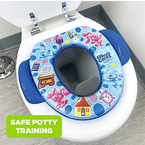 Nickelodeon Blue's Clues Soft Potty Seat and Potty Training Seat - Soft Cushion, Baby Potty Training, Safe, Easy to Clean