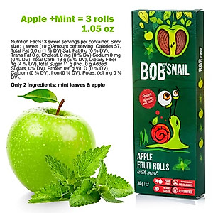 Healthy Snacks Variety Pack for Kids and Adults - Snack Box of 60 Fruit Roll Ups Individual Packs - Natural Fruit Leather of Apple Cherry Plum Pumpkin Mint - Vegan Low Carb Gluten Free Dried Fruit