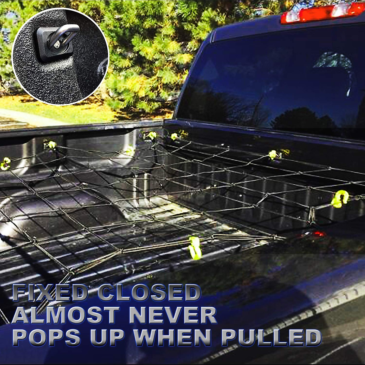 Dibanyou 4pcs Tie Down Anchors Truck Bed Side Wall Anchors Fits for 98-14 F Series, for 99-13 Silverado Sierra, for 95-19 Ram but 09-19 Ram Rail Cap Cut Required