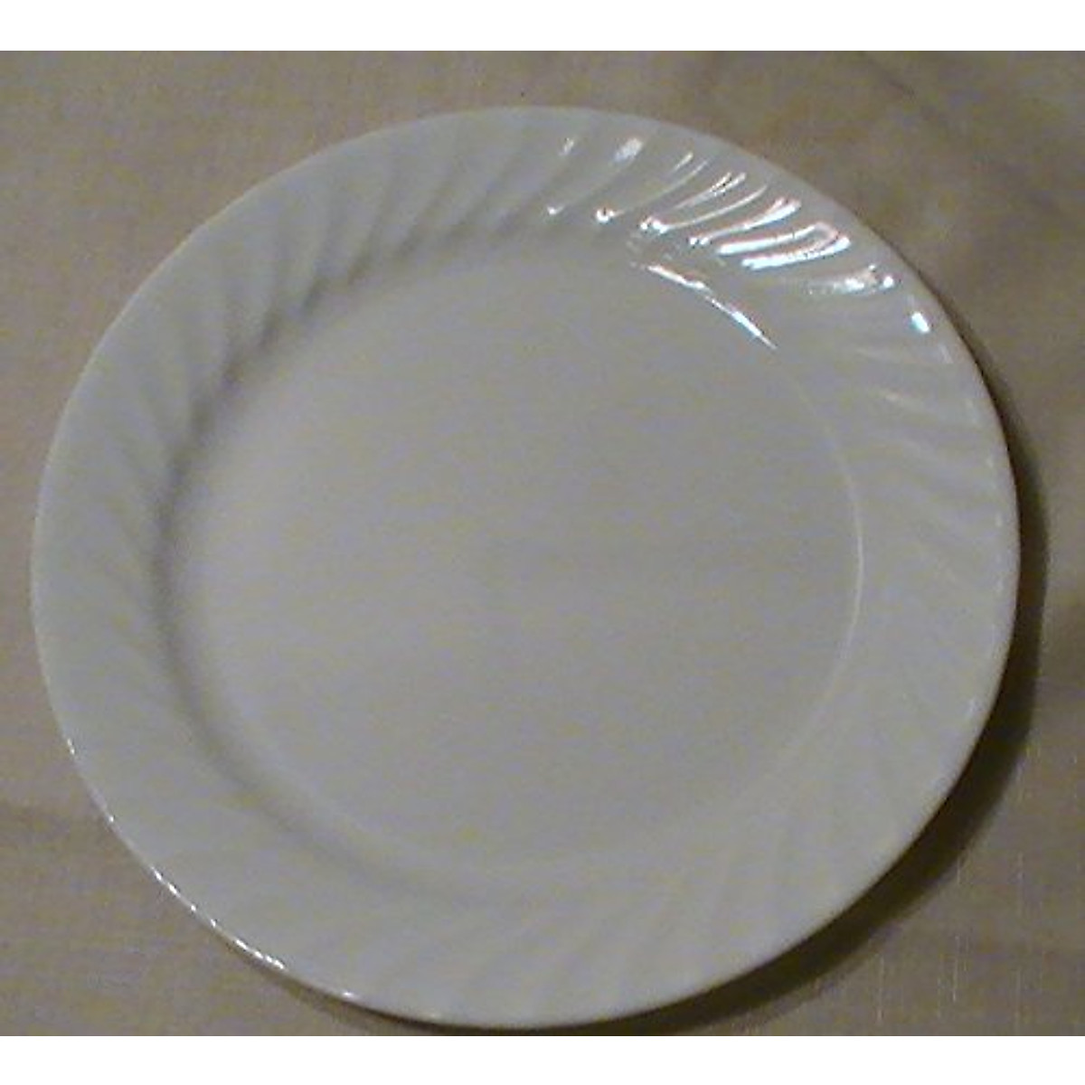 Corning Corelle Enhancement (White Swirl) 7 1/4" Salad Plates - Set of 4