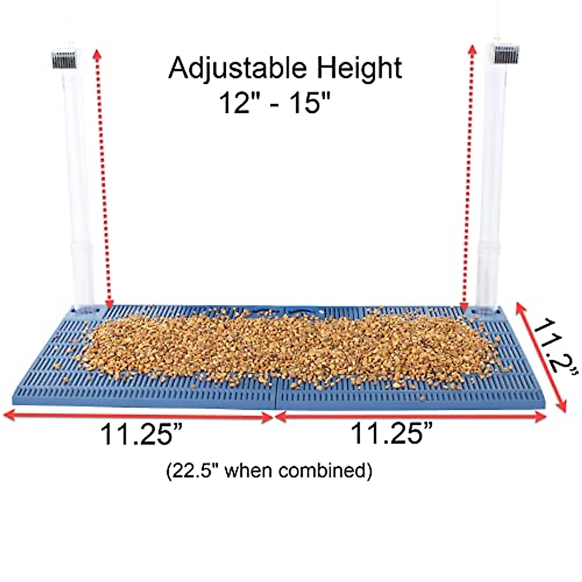 Penn-Plax Clear-Free Premium Under Gravel Aquarium Filter (UGF) – Freshwater and Saltwater Safe – Suitable for 15 – 20 Gallon Tanks