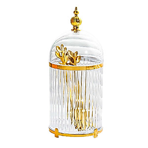 ＫＬＫＣＭＳ Tableware Holder, Utensil Holder with 5 Fork, Dessert Fork Holder, Coffee Spoon Dessert Fork Holder for Kitchen, Coffee, Bar, Home Decor , Clear