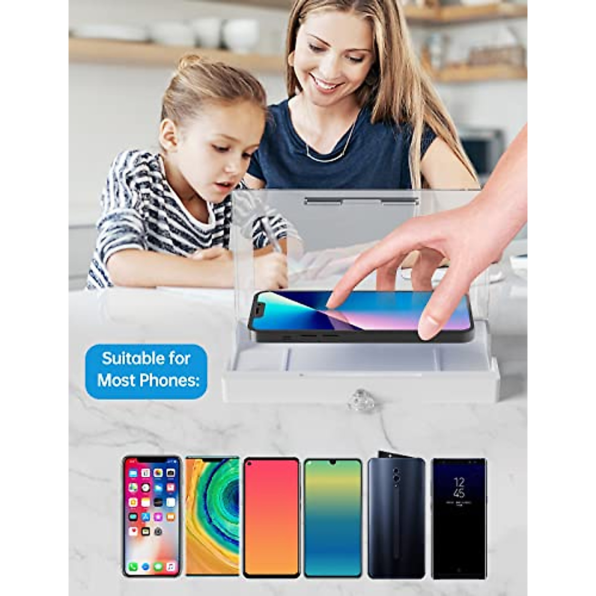 Phone Lock Box, Cell Phone Jail Box to Help Kids/Students Prevent Phone Addiction, Phone Locker, Phone Self Control Boxes for iPhone 14/13 pro/Sumsung/Google