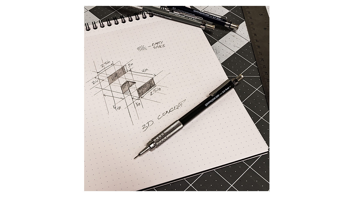 Pentel GraphGear 500 Mechanical Drafting Pencil | Precise 0.7mm Lead