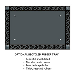 Studio M MatMates Beach Bike Decorative Floor Mat Indoor or Outdoor Doormat with Eco-Friendly Recycled Rubber Backing, 18 x 30 Inches