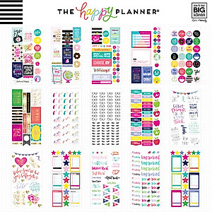 me & my BIG ideas Sticker Value Pack - The Happy Planner Scrapbooking Supplies - Multi-Color & Gold Foil - Great for Projects, Scrapbooks & Albums - 30 Sheets, 1016 Stickers Total