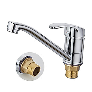 Veemoon Sink Faucet Kitchen Faucet Water Tap Bath Mixer Tap Washbasin Mixer Tap Hot and Cold