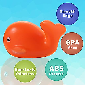 Baby Bath Toys Set of 6, Colorful Rubber Ducks Bath Toys for Toddlers 1-3 Years Old, Safe and Fun Bathtub Toys for Kids