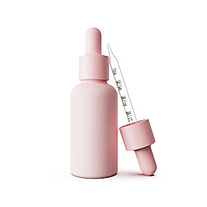 Jagolain 1oz 24pack Pink Glass Dropper Bottle Glass Bottles Empty with Funnels, 30ml Eye Dropper Bottles for Essential Oils, Cuticle Oils, Body Oils, Tincture Bottles (24pack pink)