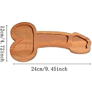 QPARTYFIRE Bachelorette Party Decorations,Wood Bachelorette Party Plates Naughty,Hen Party Plate for Bridal Shower Supplies