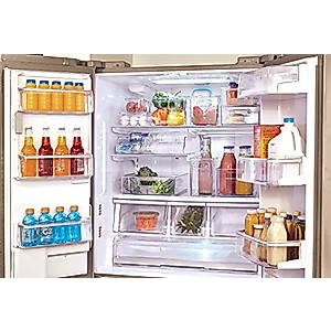 iDesign Extra Large, InterDesign Refrigerator, Freezer and Pantry Storage Container – Food Organizer Bin for Kitchen, Clear