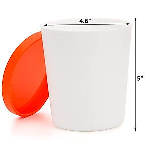 Peohud 4 Pack Ice Cream Containers, 1 Quart Freezer Storage Tubs with Silicone Lids for Homemade Ice Cream, Sorbet and Gelato, Freezer Dishwasher Safe