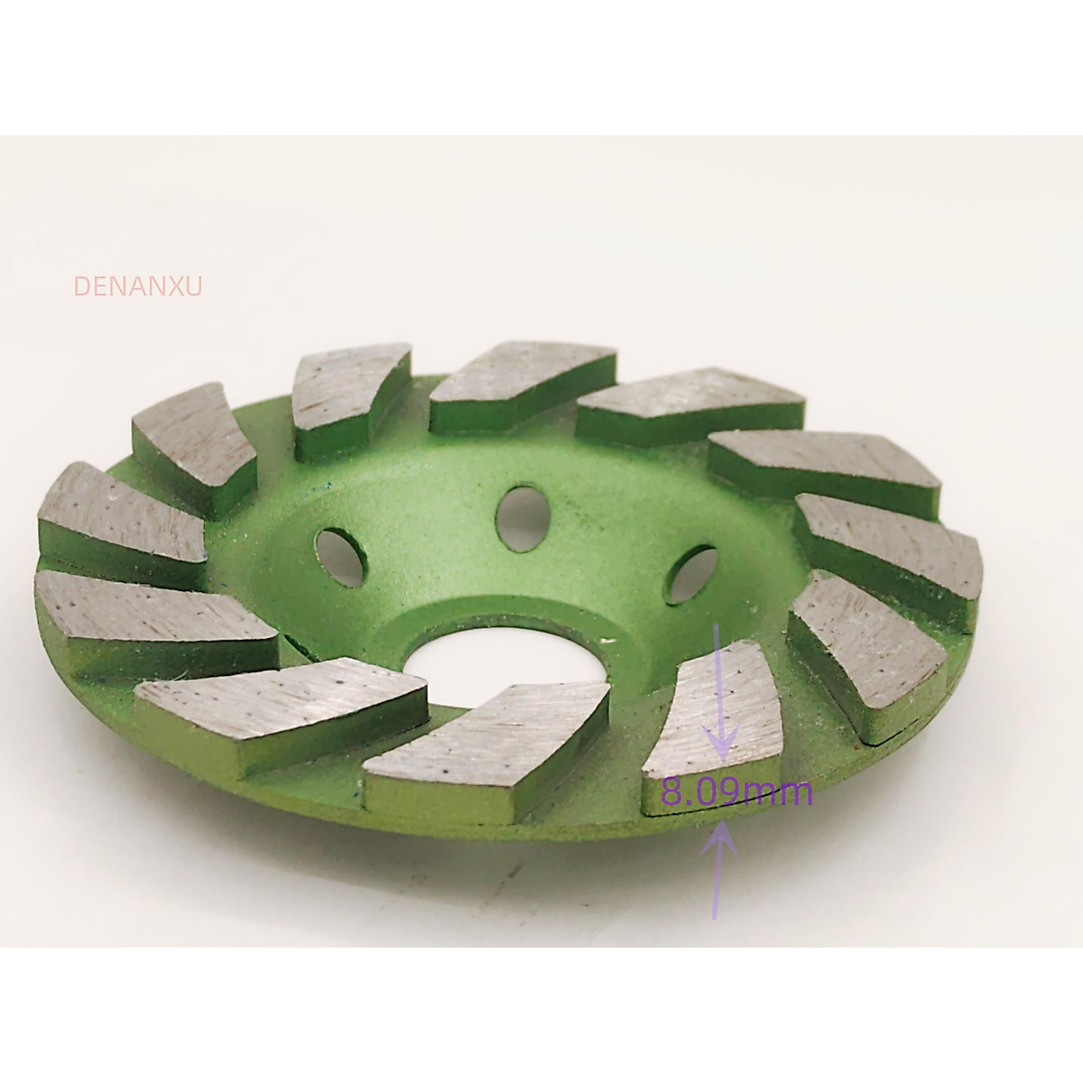 Concrete Turbo Diamond Grinding Cup Wheel 12 Segs Heavy Duty Angle Grinder Wheels for Angle Grinder Granite Stone Marble Masonry Concrete