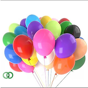 60Pcs Party Balloons 5Inch Assorted Color Balloons with Ribbon for Party Decoration, Weddings, Baby Shower, Birthday Parties Supplies or Arch Décor - Helium Quality Under Sea Party Decoration