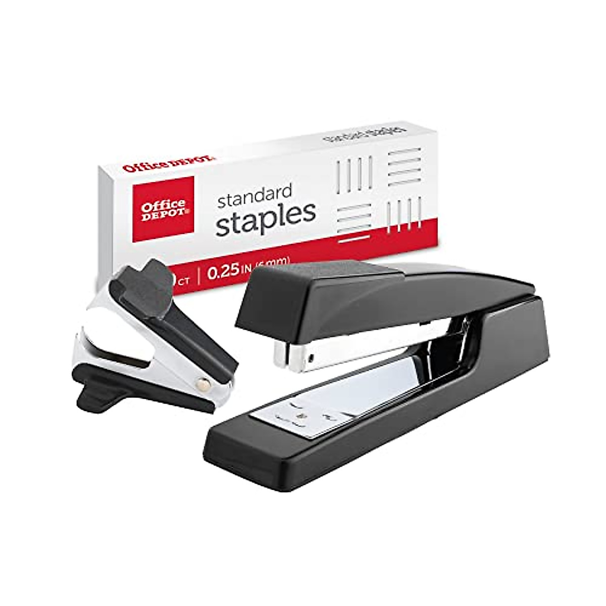 Office Depot Premium Full-Strip Stapler Combo With Staples And Remover, Black, 0