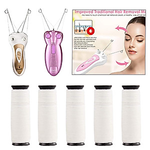 5PCS Replacement Cotton Thread for Epilator Hair Removal Hair Remover