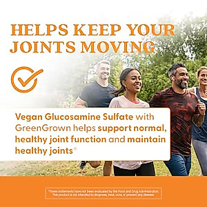 Doctor's Best Vegan Glucosamine Sulfate, Joint Support, Non-GMO, Vegan, Gluten Free, Soy Free, 750 mg 180 Veggie Caps (Pack of 1)