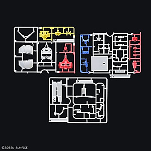 BANDAI SPIRITS(バンダイ スピリッツ) Gunpla-kun DX Set (Runner Ver. with Reproduction Parts), 1/1 Scale, Color-Coded Plastic Model Kit