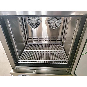 Vaseni 6 Trays 180L Chest Freezer, Blast Freezer Commercial, -40℉~+37.4℉ Blast Chiller Freezer, Temperature Control, Stainless Steel Ice Cream Forzen Meat FIsh Seafood Refrigerator, Restaurant Hotel