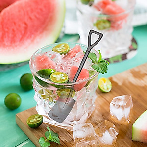 6 Pack Stainless Ice Cream Spoons, Shovel Spoons, Watermelon Spoon Reusable Small Spoon for Tea Dessert Home Kitchen Party Restaurant Party Supplies (Colored)