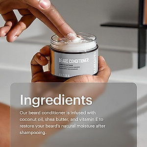 MANSCAPED® UltraPremium Beard Conditioner, Leave-in Softener with Nourishing Oils and Antioxidants, Shea Butter, Eucalyptus, Lavender, Coconut Oil Hydrates & Restores Moisture, (4 oz)