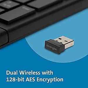 Kensington Pro Fit Ergonomic Wireless Keyboard - Black (K75401US)