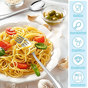 E-far 10-Piece Toddler Utensils, Kid Stainless Steel Silverware Set, Children Safe Forks and Spoons Set for Self Feeding, Healthy & Non-Toxic, Mirror Polished & Easy to Clean