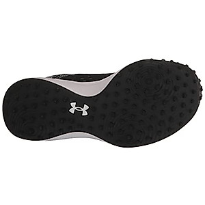 Under Armour Boy's Yard Turf Jr. Baseball Shoe, (001) Black/Black/White, 1 Little Kid