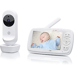Motorola Ease44CONNECT Wi-Fi Video Baby Monitor with 4.3" HD Color Screen (New Baby Monitor)
