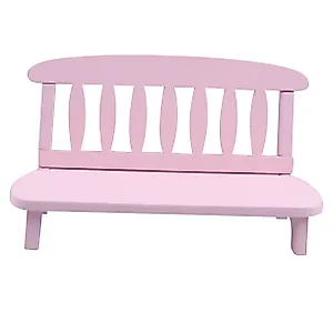 VOSAREA Unique Mini Wooden Settee Model Excellent Craftsmanship for Home Office Decor