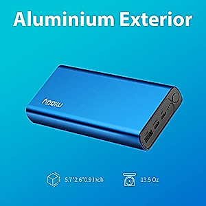 Miady USB-C 18W PD 3.0 Portable Charger 20000mAh, Fast Charging Power Bank/w MFi Certified Lightning Cable and 18W PD Charger, Power Pack Compatible with iPhone 13/13 Pro/Max/12/12 Pro/Max/11, etc