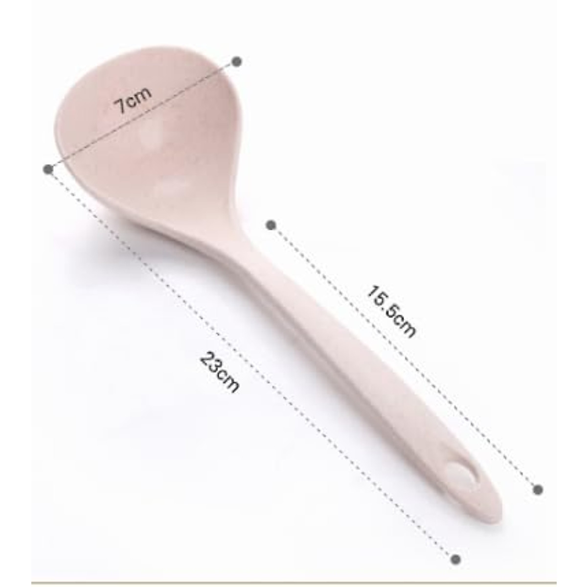 Eco-friendly Wheat Straw Spoons, Wheat Straw Soup Spoon, Soup Spoon for Cooking, Wheat Straw Cooking Spoons, Cooking Utensils (Green)