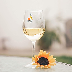 Simply Charmed Wine Glass Charms for Stemless Glasses - Magnetic Llama and Cactus Drink or Beverage Markers Set of 6