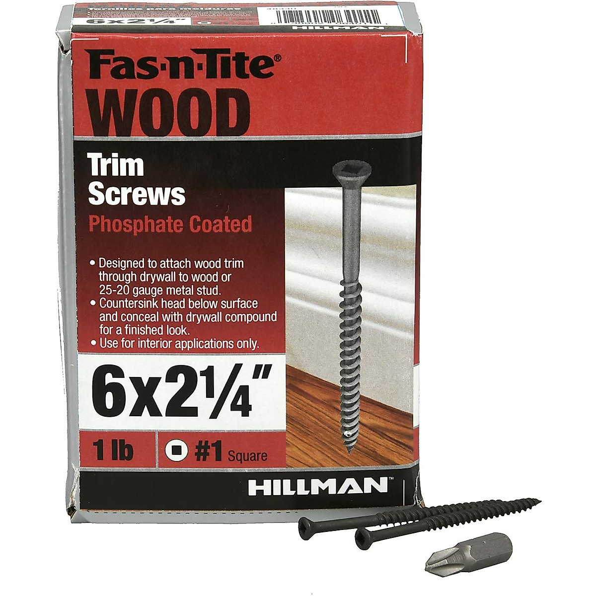 Fas-N-Tite Phosphate-Coated Wood Trim Screw (#6 x 2-1/4")