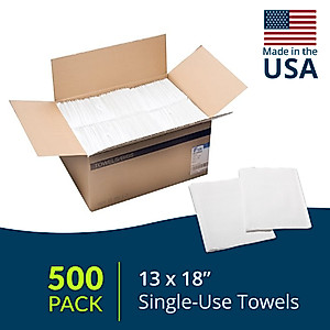 Avalon Papers Professional Towels, White, 13" x 18" (Pack of 500) - Waffle Embossed - 2-Ply Tissue - Dental Consumables (1000)
